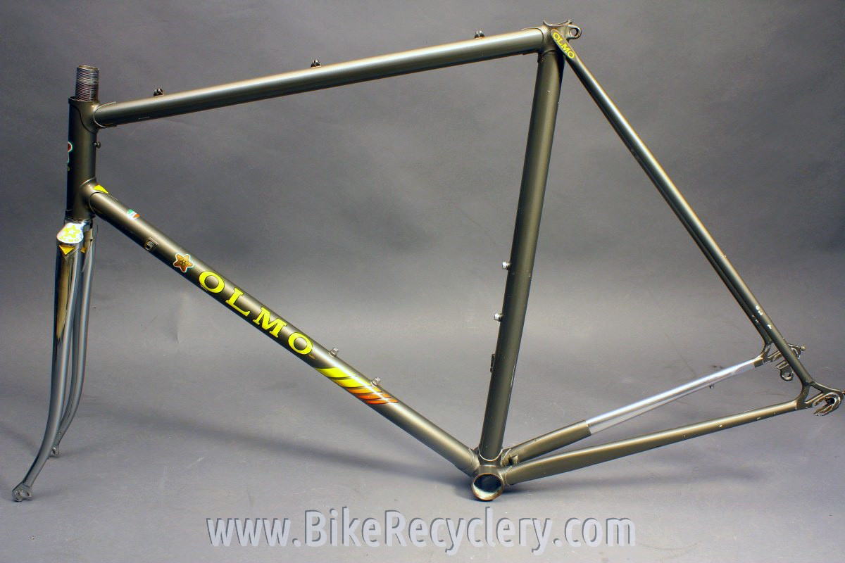 Olmo Competition Frame & Chrome Fork: 54cm (c-c), Columbus Steel, 1970 ...