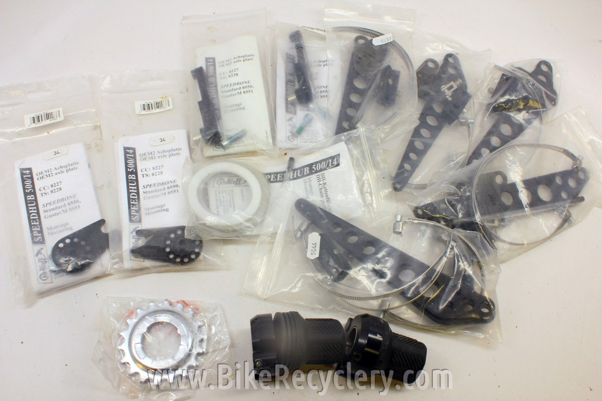 Rohloff Speedhub Parts Lot: Axle Plate (6), Speedbone (2), Shifters (2 ...