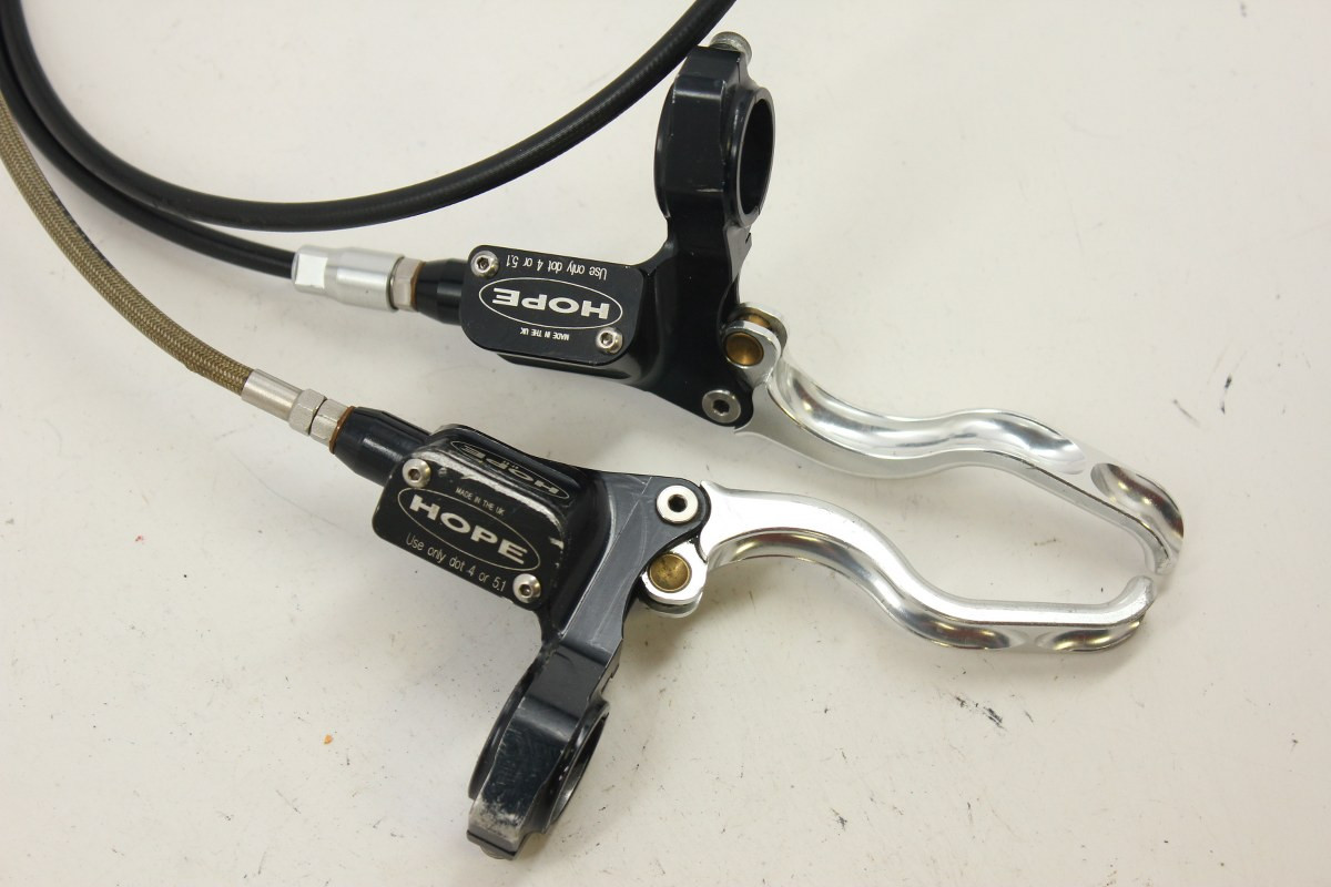 Hope M4 No 3 Disc Brakeset w/ Mini Levers Vintage - Bike Recyclery