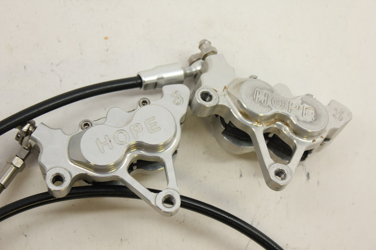 Hope M4 No 3 Disc Brakeset w/ Mini Levers Vintage - Bike Recyclery