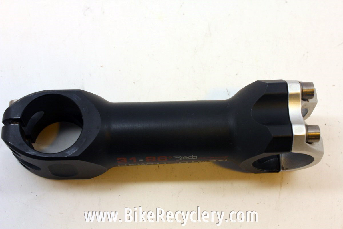 Deda Newton Threadless Stem: 110mm x 31.8mm, 1 1/8" Black/Silver - Bike ...