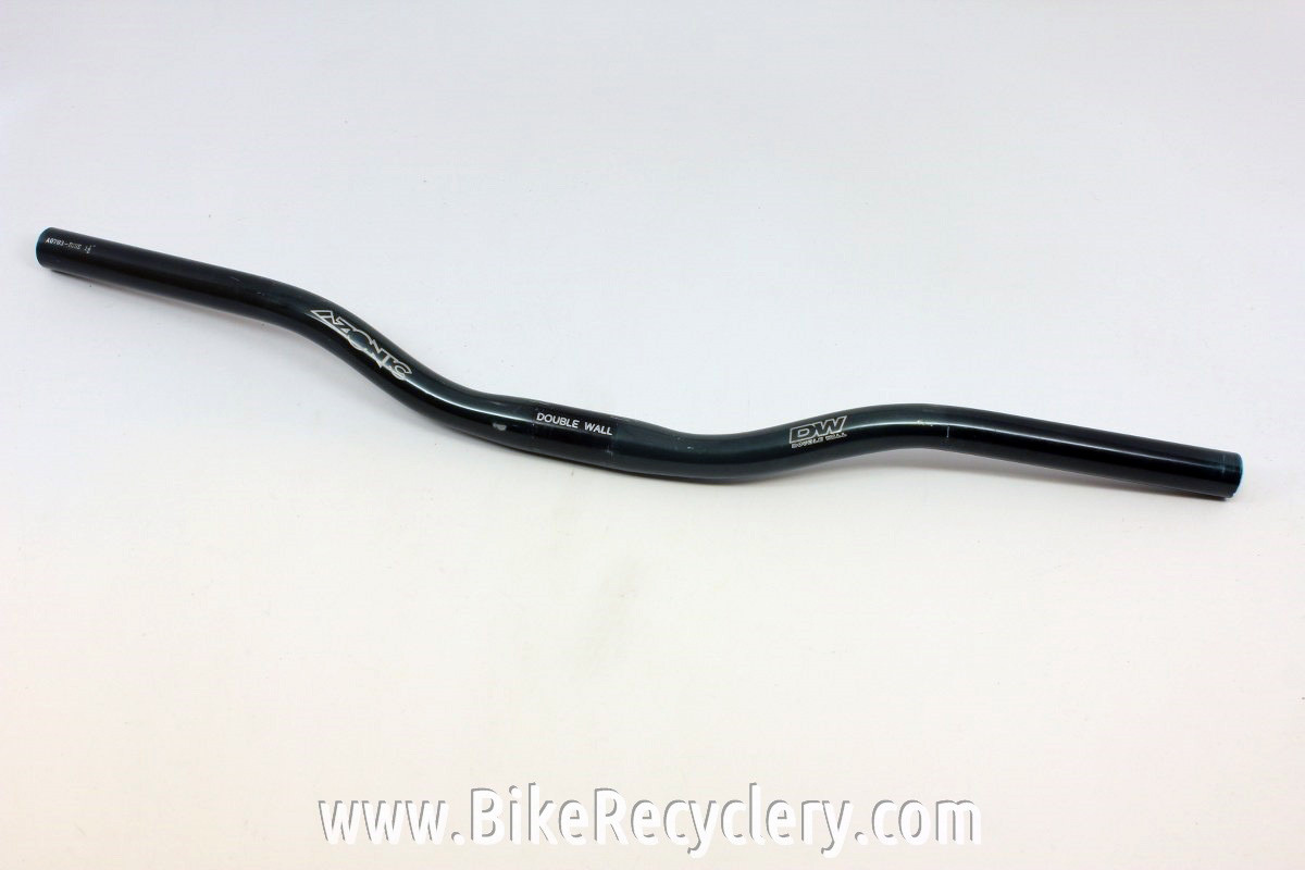 Azonic Double Wall Black Anodized MTB Riser Handlebar: 25.4mm Clamp ...