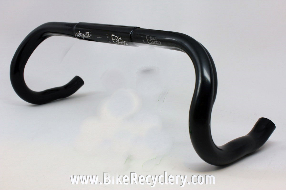 NOS Cinelli Contact Road Drop Handlebar: Black, 40cm (c-c), 26.4mm ...