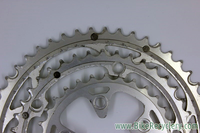 Vintage Campagnolo Record / Racing T Triple Chainring Set: 50/40/30t ...