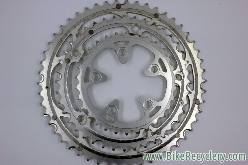 Vintage Campagnolo Record / Racing T Triple Chainring Set: 50/40/30t ...