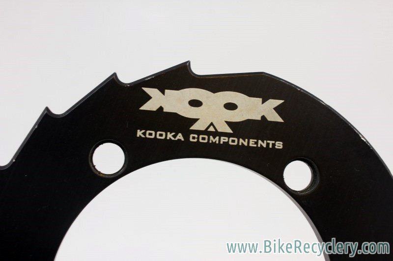Kooka Crankcase Sawtooth Bash Guard: 36t, 110mm 5-Bolt, Black Anodized ...
