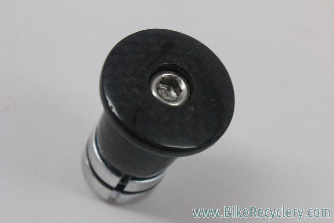 1" Fork Compression Plug & Carbon Top Cap: For Carbon Steer Tubes ...