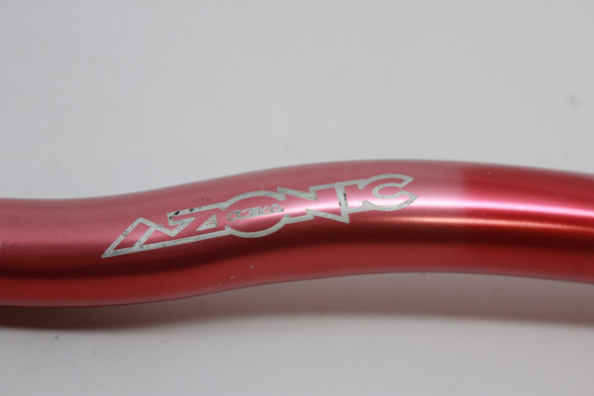 Azonic Double Wall Red Anodized MTB Riser Handlebar: 25.4mm Clamp ...