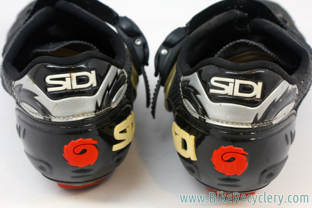 Sidi Genius 5 Carbon Mega Road Cycling Shoes: Black, 44 Wide, Black ...