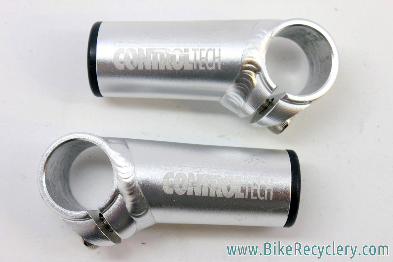 Control Tech Stubby Stix Bar Ends: Silver - Bike Recyclery