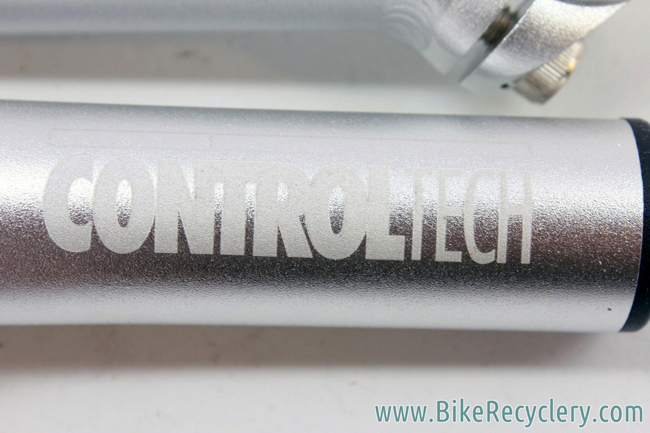 Control Tech Stix Bar Ends: Short & Straight, Silver MINT - Bike Recyclery
