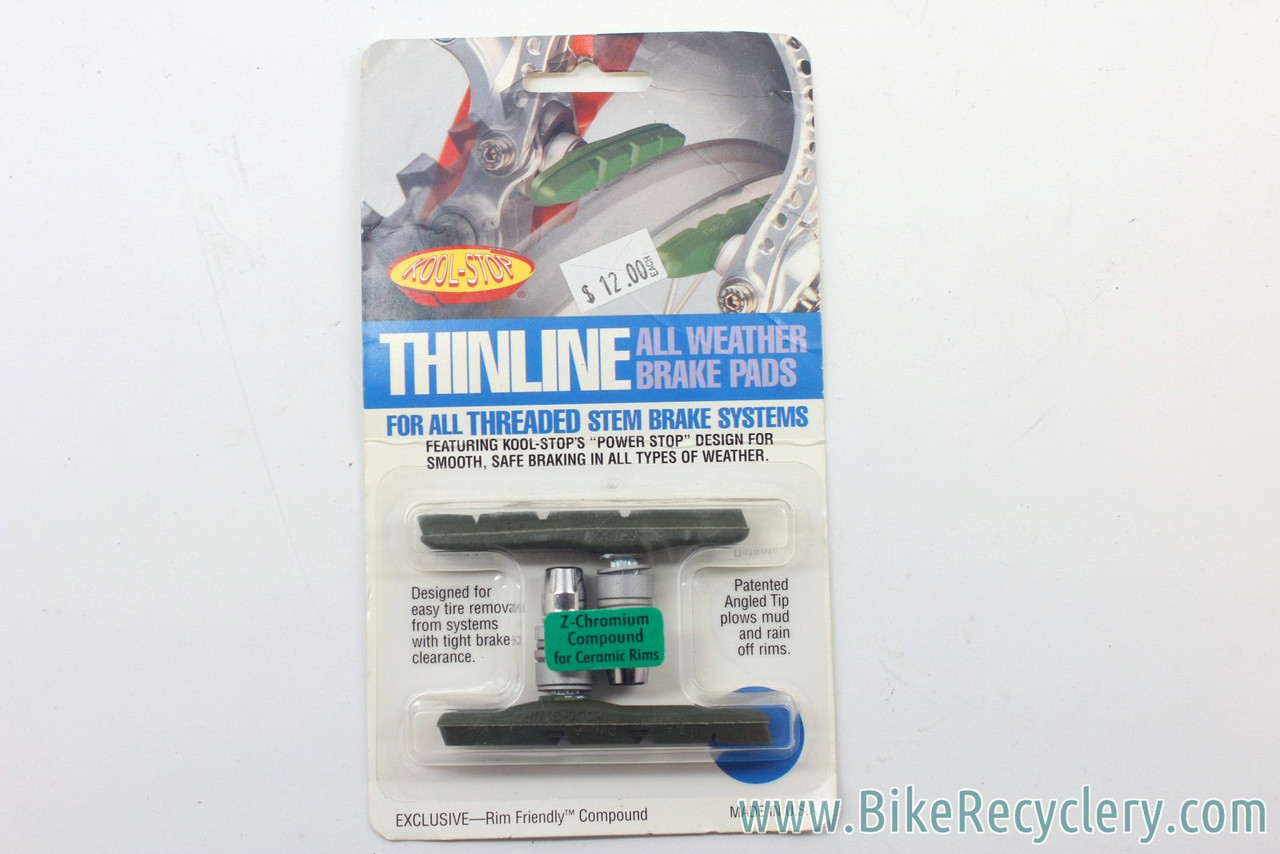Kool Stop Thinline V-Brake Pads: Ceramic Rim, NEW (pair) - Bike Recyclery