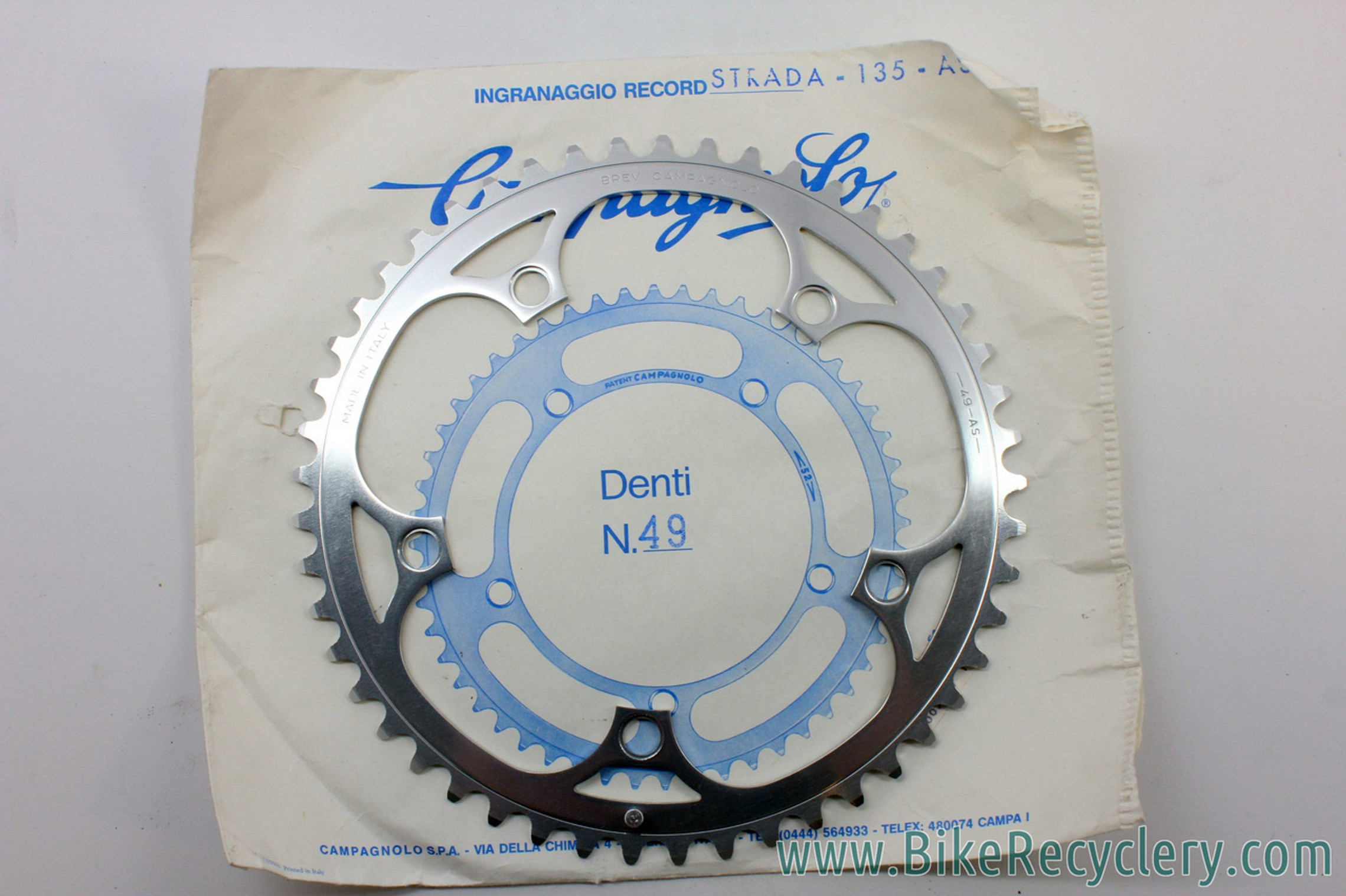 NIB/NOS Campagnolo C-Record Strada Chainrings: 135mm BCD - 7/8/9 Speed - Various Sizes - Bike ...