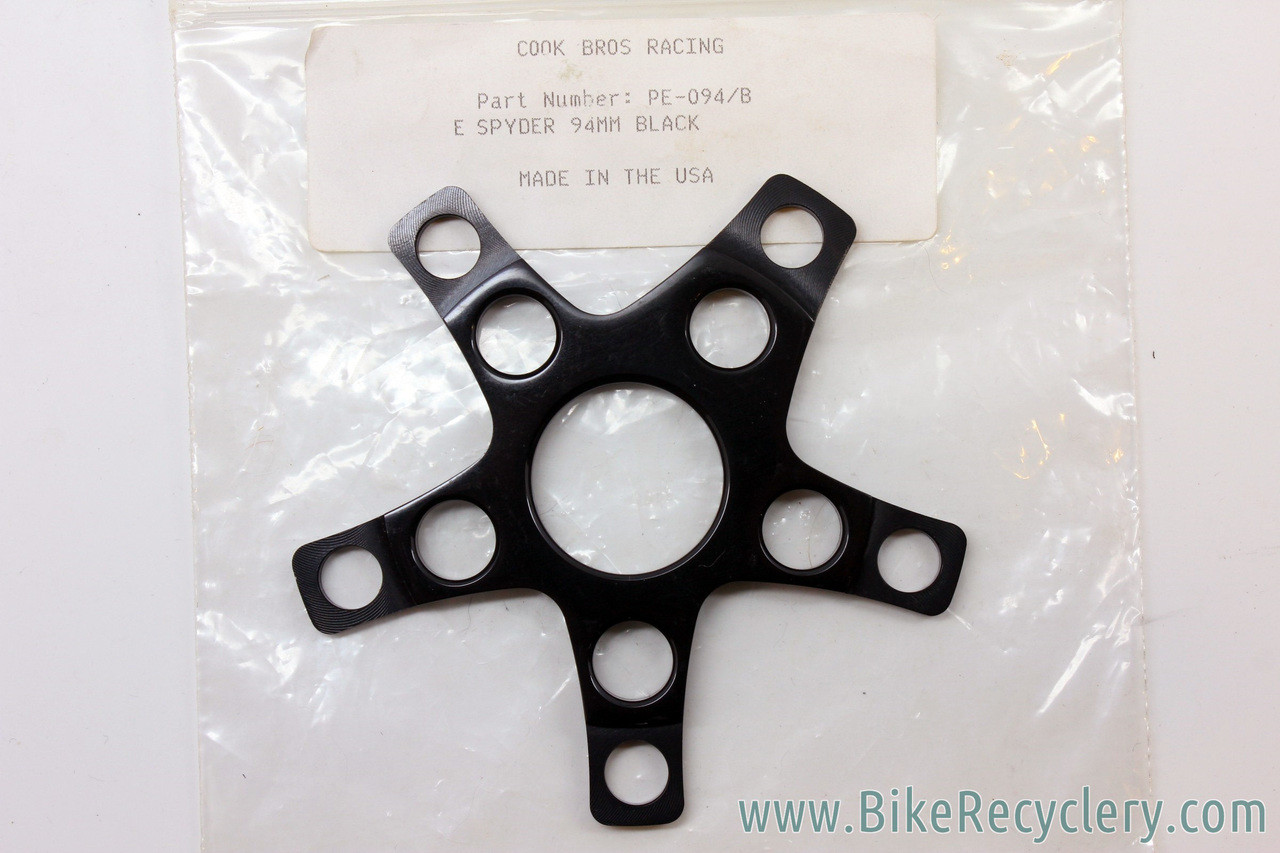 NOS/NIB Cook Brothers E-Type Crank Spyder: 94/58mm - Black Ano - Bike ...