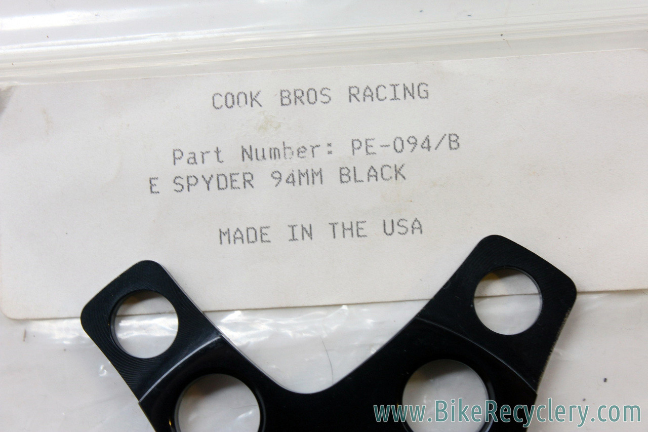 NOS/NIB Cook Brothers E-Type Crank Spyder: 94/58mm - Black Ano - Bike ...