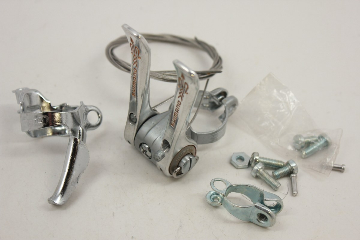 NOS Shimano 105 Golden Arrow Downtube Shifters: SL-A105, Clamp-on, w ...