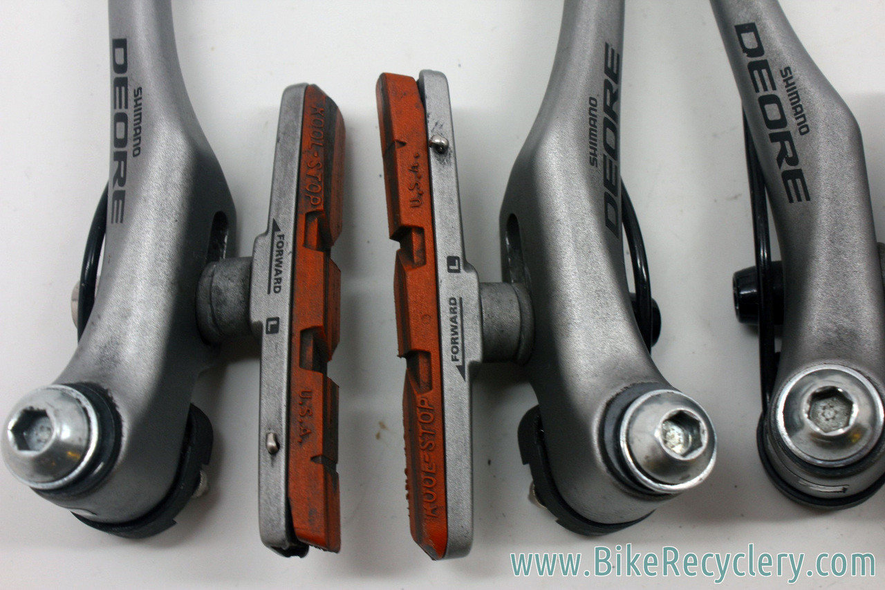 Shimano Deore BR-T610 Parallel Push V-Brake Set: Kool Stop Salmon Pads ...