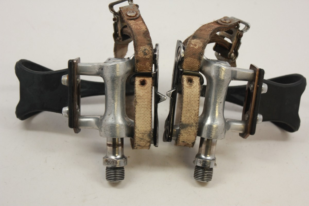 MKS Track Pedals: Christophe Toe Clips, Alfreda Straps - Bike Recyclery
