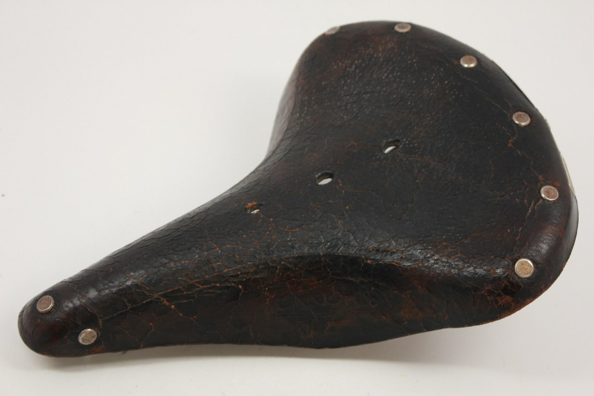 Vintage 1970's Brooks B72 Leather Saddle: Brown, Original Clamp, Nice ...