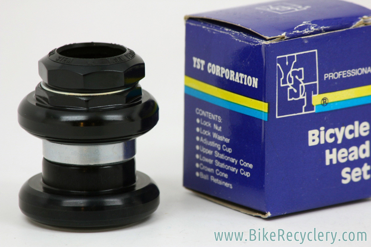 NIB/NOS YST Professional Threaded Headset: 1" - JIS 27.0mm - Black - Alloy - Bike Recyclery