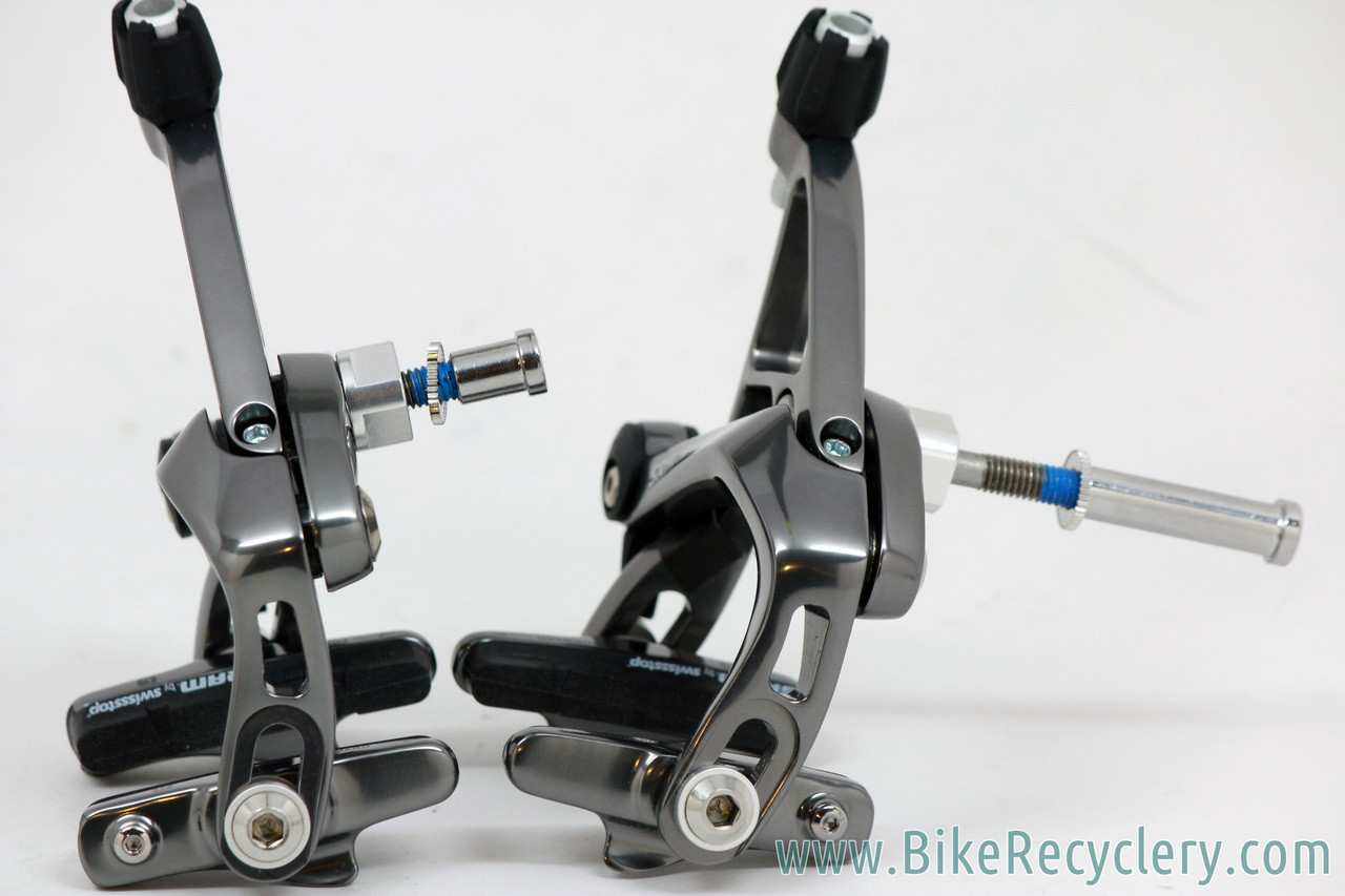SRAM Force Caliper Brakeset: Swissstop Pads - Shiny Gunmetal - F/R (NEW ...