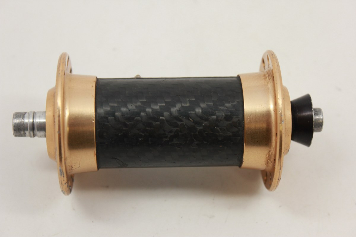 Zipp Ballistic Front Hub: Carbon / Gold, 24H - Bike Recyclery