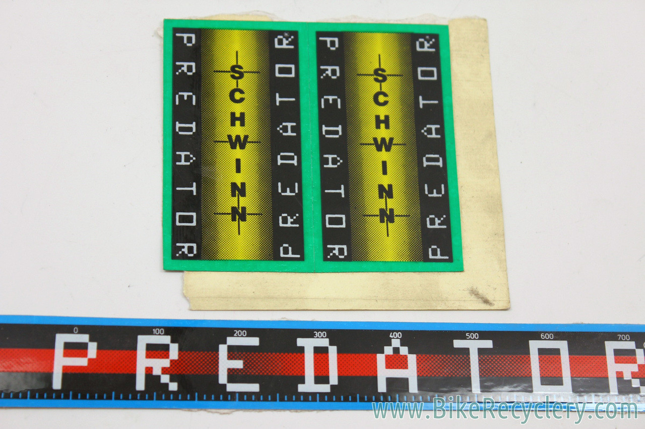 NOS Schwinn Predator Invader Decal Set: 3pc - Original Factory Decals ...