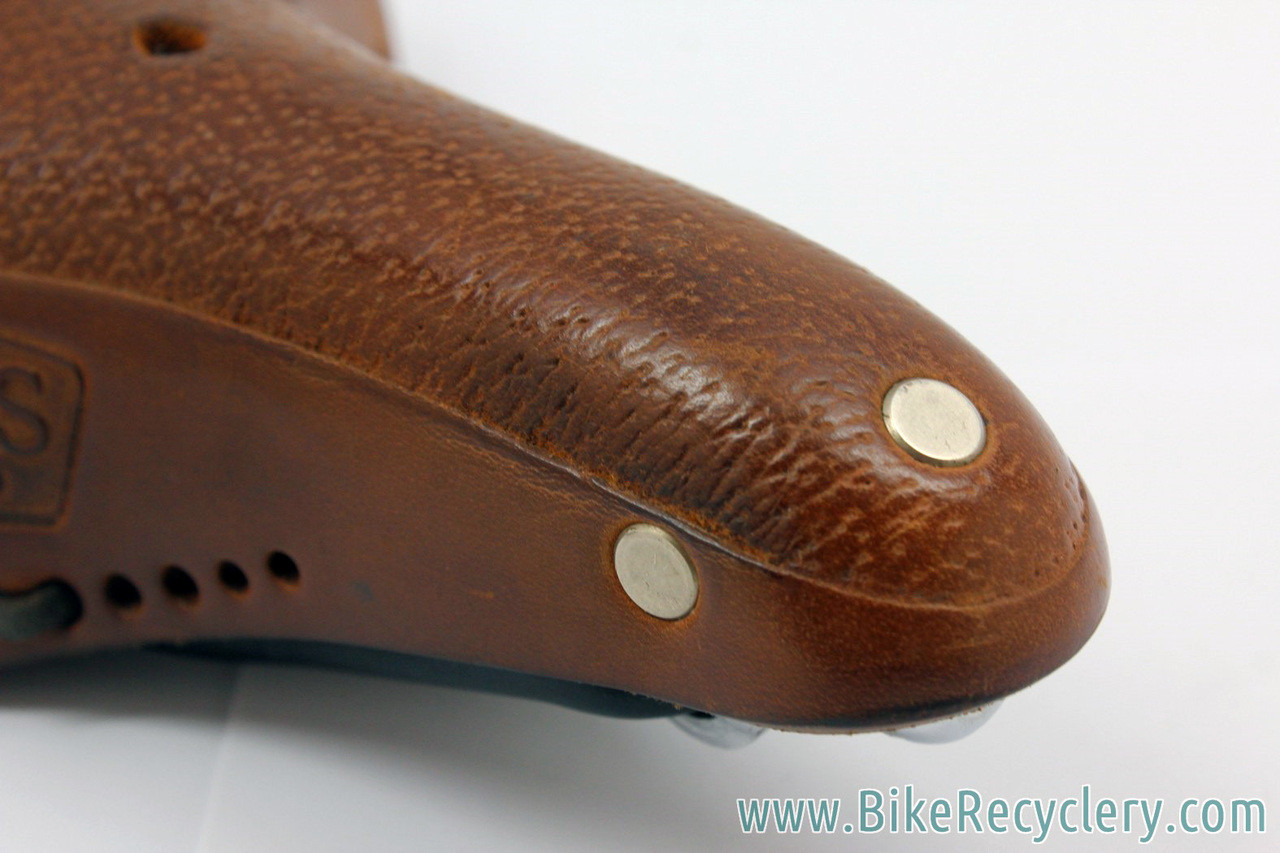 Brooks B17s Aged Saddle: Laced - Brown - Special Stainless Steel Badge ...