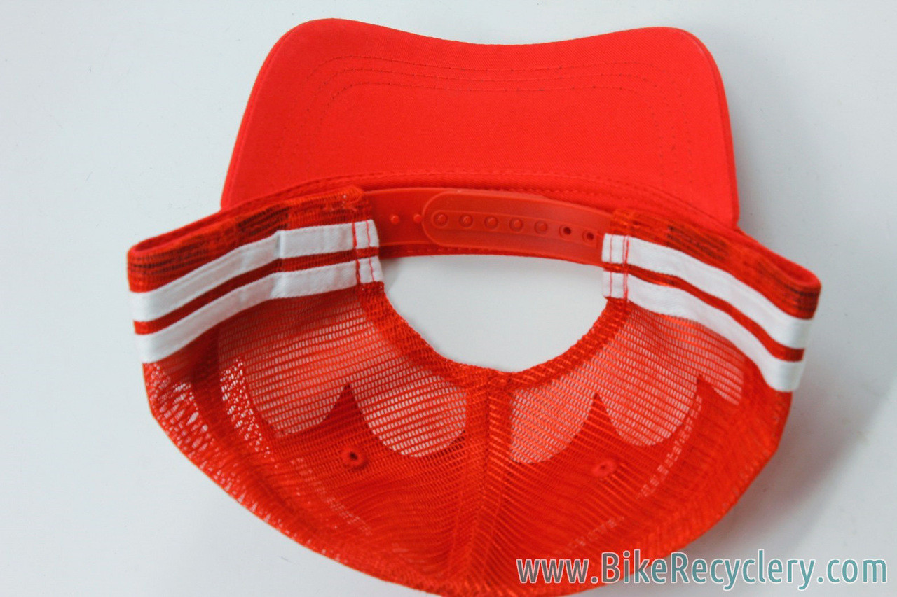 SRAM Red Trucker Hat: Red w/ White Stripes & Embroidered Patch ...