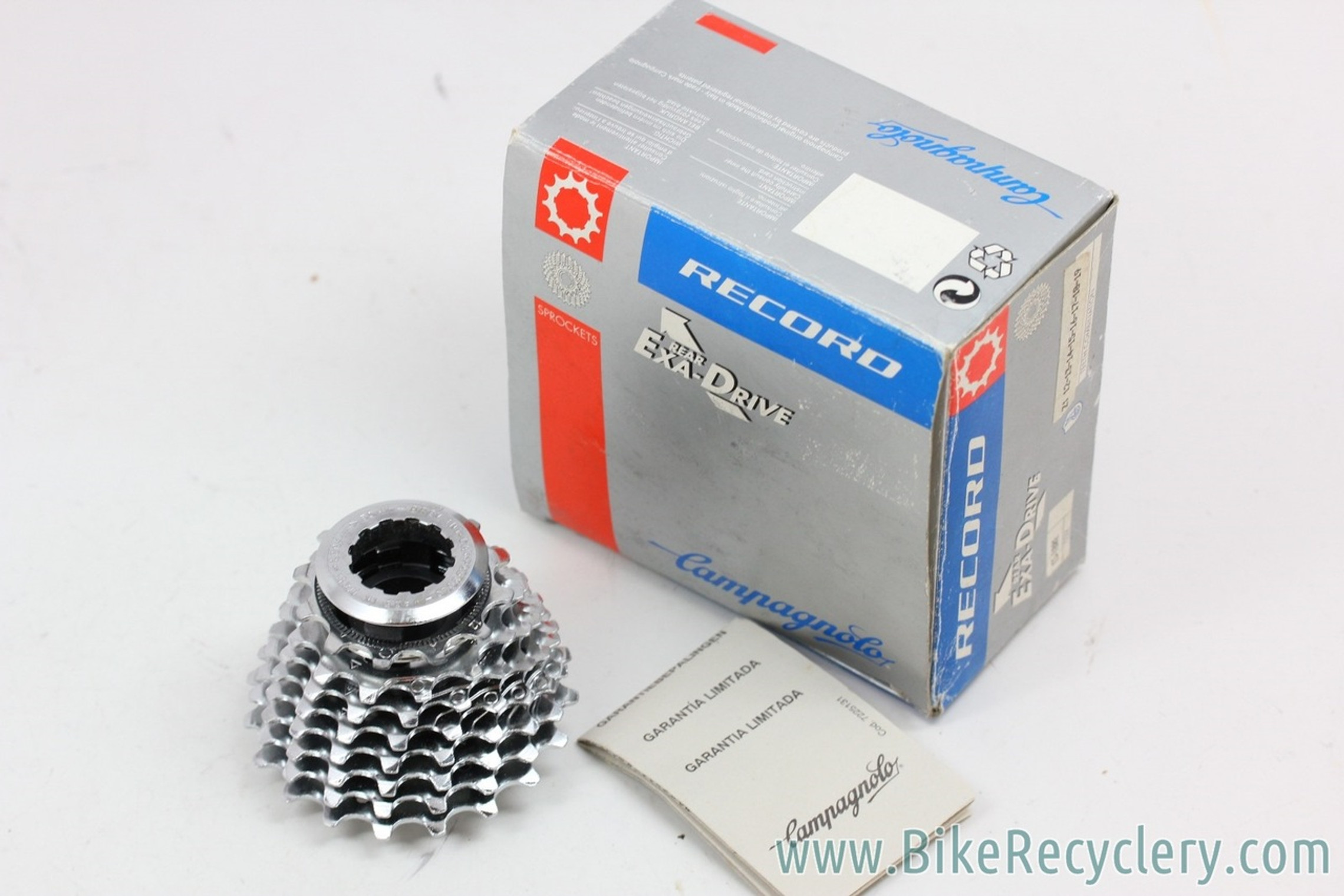 NIB/NOS Campagnolo Record 8-Speed EXA Drive Cassette: 12-19t - Lockring - Bike Recyclery