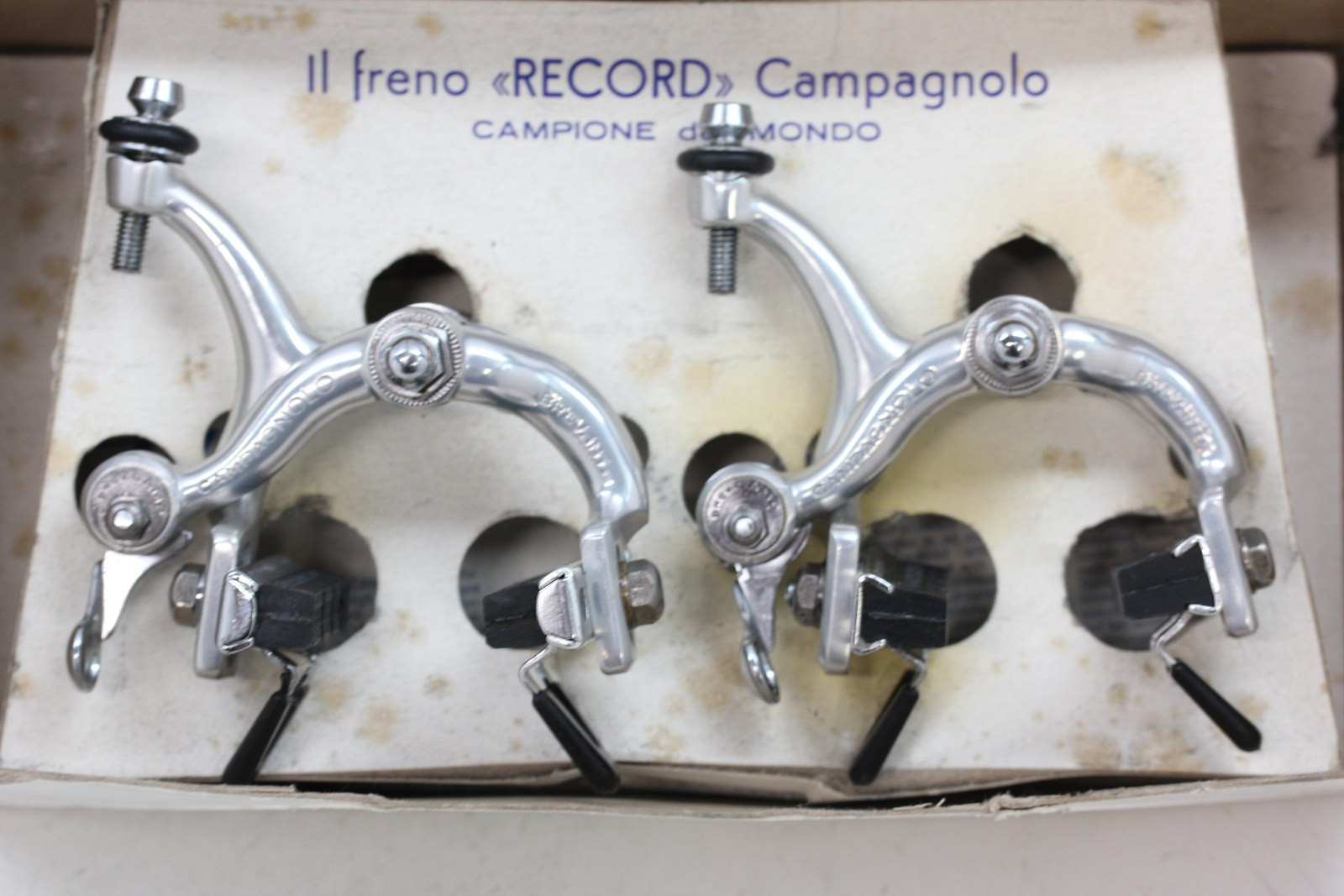 NIB/NOS Campagnolo Nuovo Record Brakeset: 2040/1 - Short Reach - Nutted ...