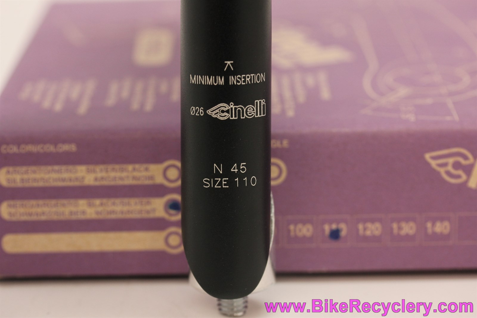 NIB/NOS Cinelli Frog Quill Stem: Removable Faceplate - 110mm x 26.0mm ...