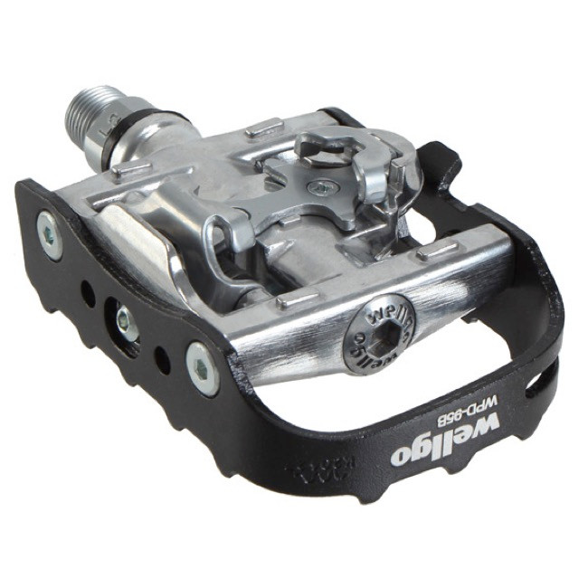 Wellgo WPD-95B SPD Clipless / Platform Pedals: Cleats Included ...