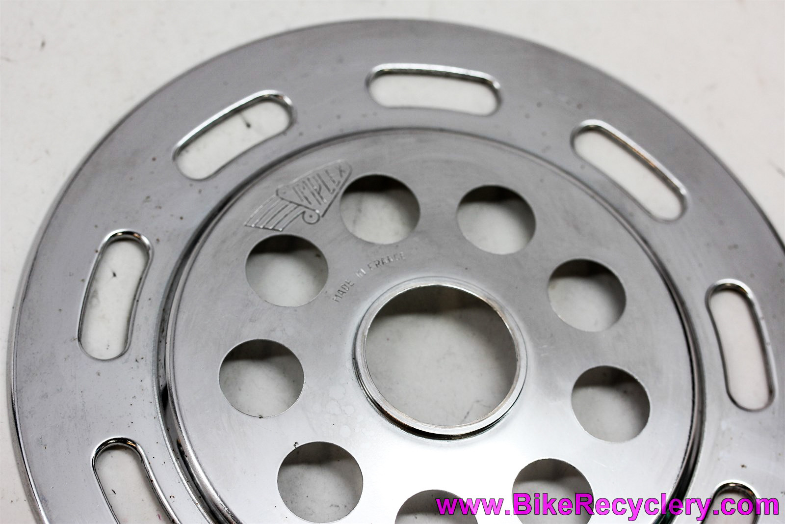 NOS Simplex Spoke Protector Dork Disc: Chrome w/ Holes & Slots ...