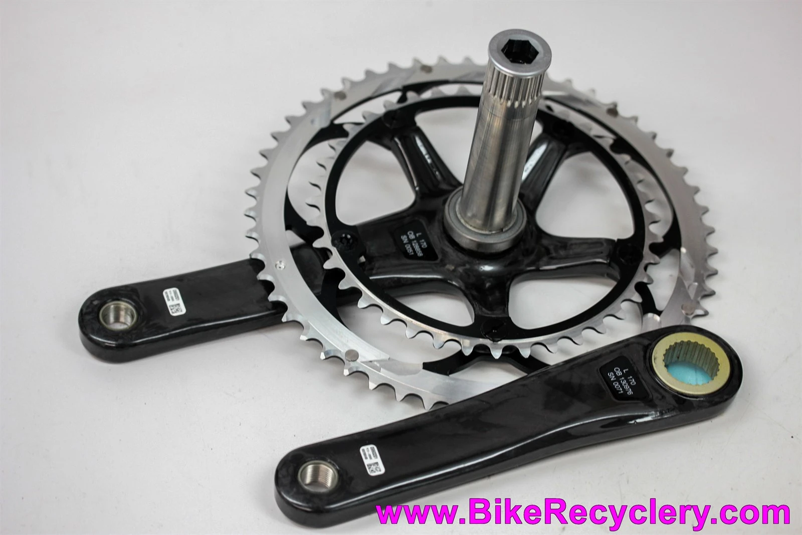 Campagnolo Centaur Carbon Power Torque Crankset: 170mm x 53/39t - Black ...