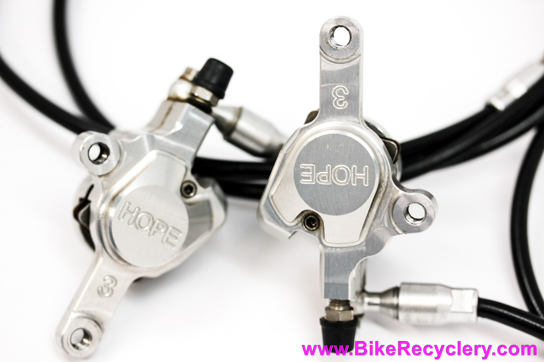 Hope C2 Mini 3 Disc Brakeset w/ Pro Mini Levers: I.S. 51mm - Vintage ...