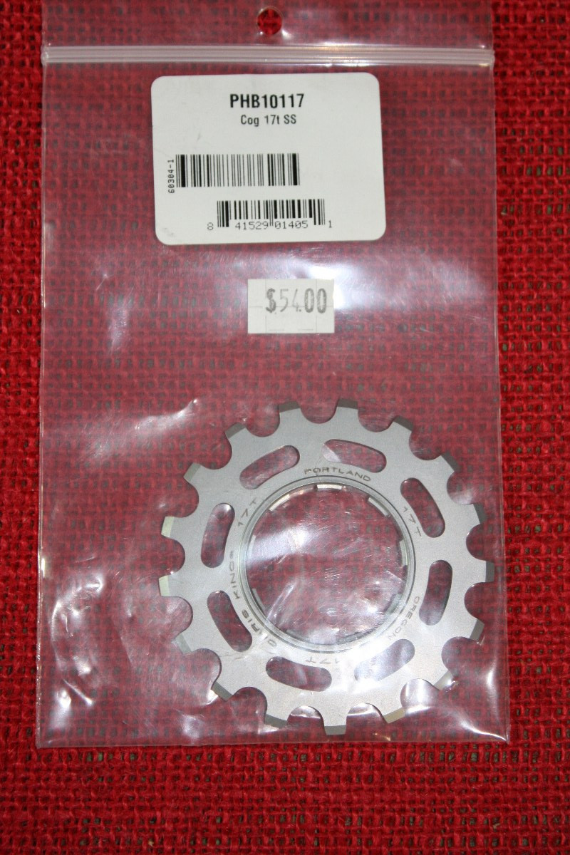 Chris King Stainless Steel Cog: Singlespeed 17t NEW - Bike Recyclery