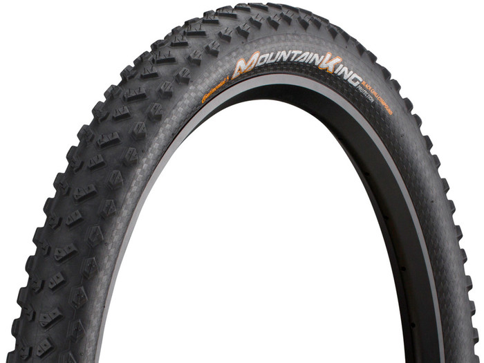 Continental Mountain King 26 x 2.3" Folding Tubeless Tire: Black Chili ...