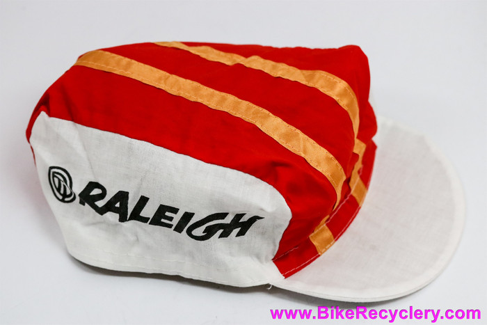 NOS 1972 Ti-Raleigh Professional Racing Team Cycling Cap: White/Red ...