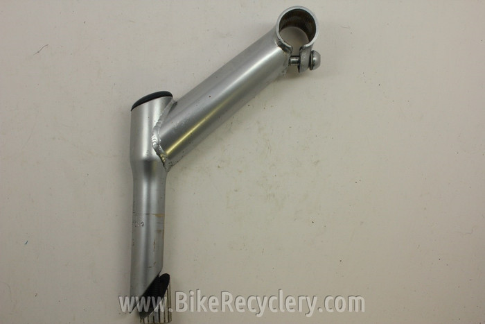 High Rise Tall Quill Stem: 110mm x 25.4mm Silver - Bike Recyclery
