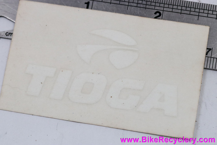 Tioga Decal: Vintage 1990's MTB - Semi-Translucent & White - 2.75" x 1. ...