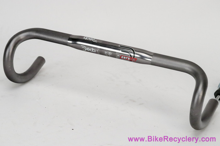 Deda Elementi Zero 100 Dark Silver Polish Drop Handlebar: 46cm (44cm c-c) x 31.8mm (Near Mint+ ...