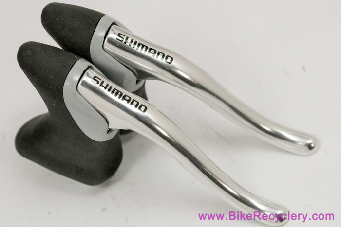 NOS Shimano BL-R400 Super SLR Brake Levers: Aero - Black Hoods ...