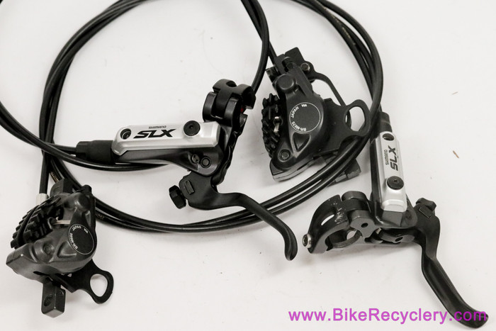 Shimano SLX Trail BR-M666 Hydraulic Disc Brakeset: Front/Rear Pair
