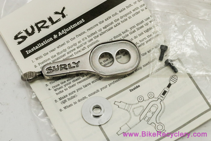 Surly Hurdy Gurdy Chain Tensioner: Silver - Bike Recyclery