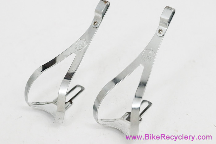 Campagnolo Aero Toe Clips: Medium - Steel - Shield Logo - C-Record ...