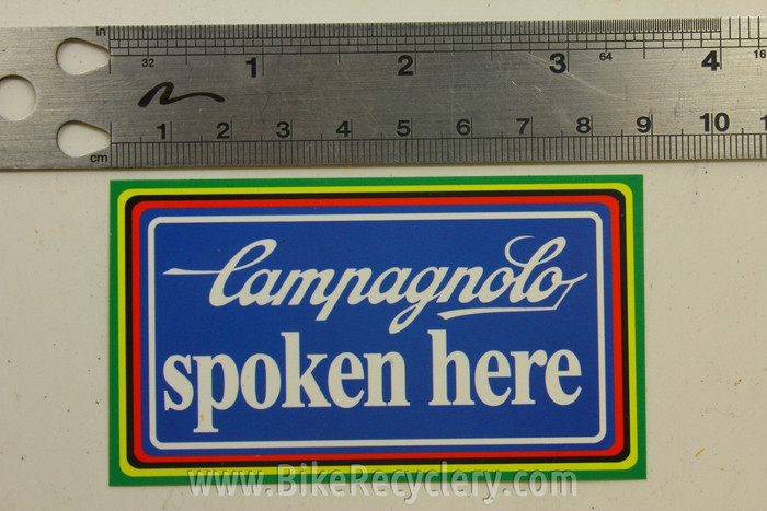 Campagnolo Spoken Here Stickers! - Bike Recyclery
