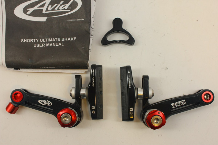 NEW Avid Shorty Ultimate Cantilever Brake: Black / Red, Ti Bolts - Bike ...