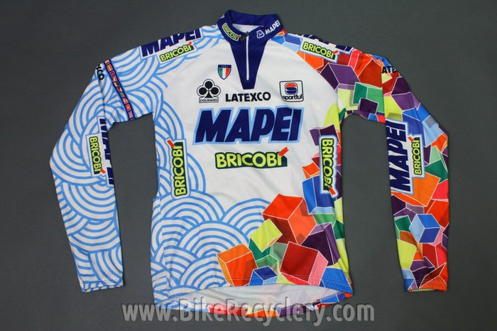 Vintage Colnago Team Issue Mapei Thermal Jacket: Latexco-Sportful ...