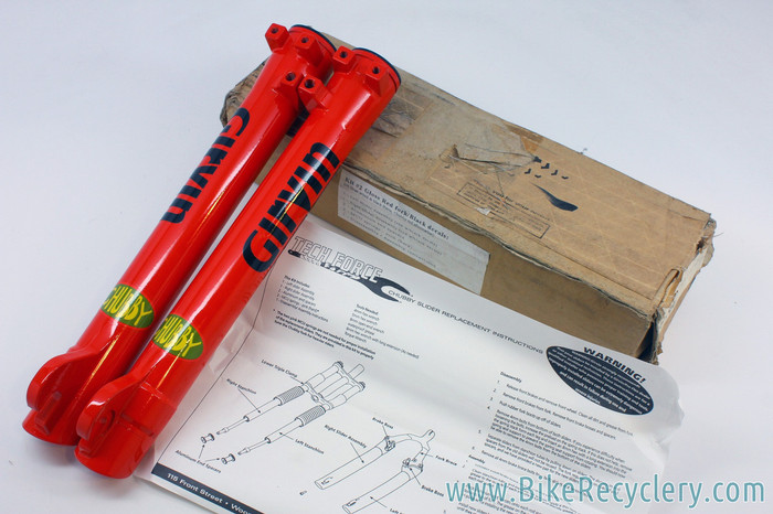 NIB/NOS Girvin Chubby Fork Slider Kit: Seals - Red / Black - Bike Recyclery